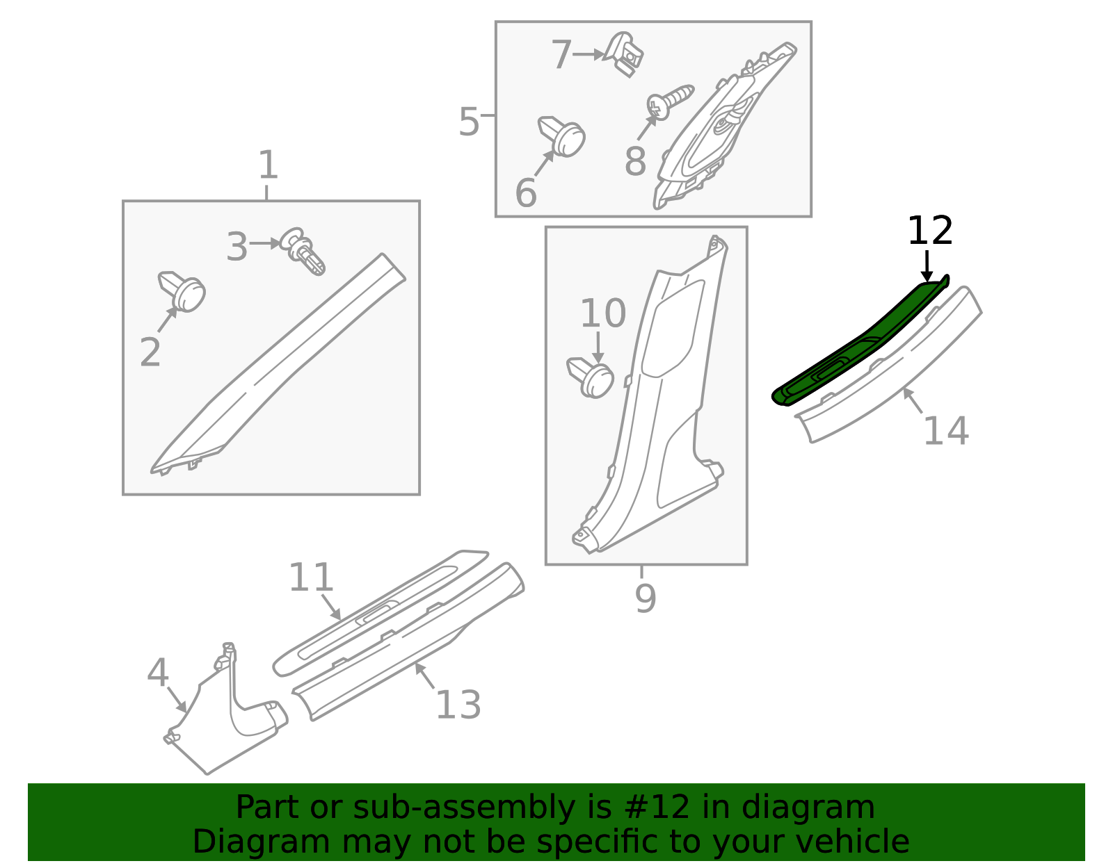 2015-2016 Hyundai Genesis Rear Sill Plate 85878-B1000-RRY | MotorMotor