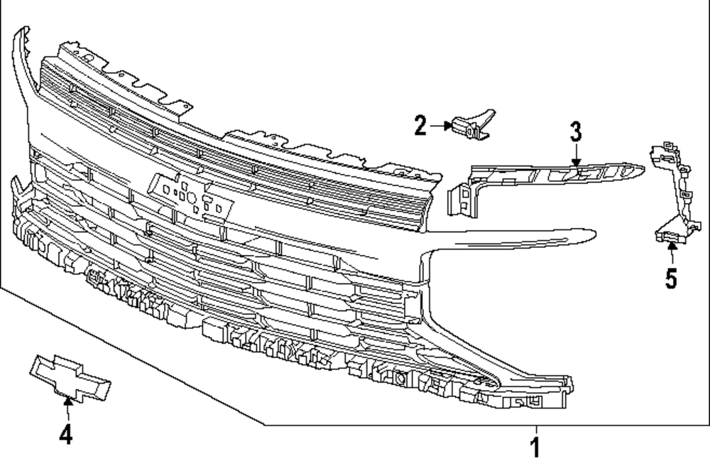 2025 Chevrolet Tahoe Grille Assembly 85775020 | Capital Chevy Parts
