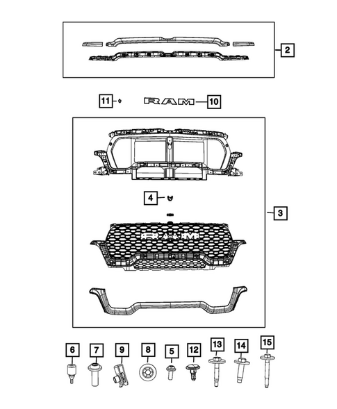 Grilles for 2026 Ram 1500 | Mopar Online Parts