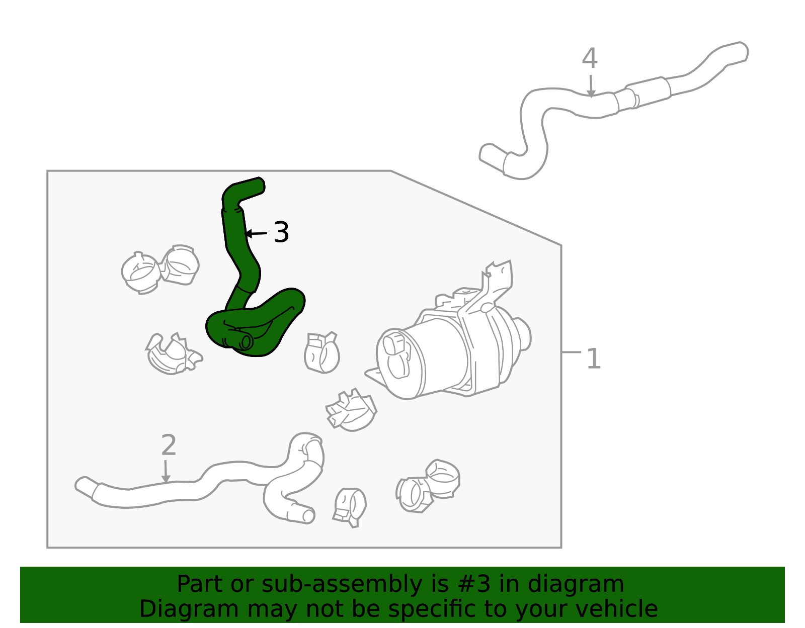 2006-2007 Toyota Highlander Heater Hose 87245-48740 | OEM Parts Online
