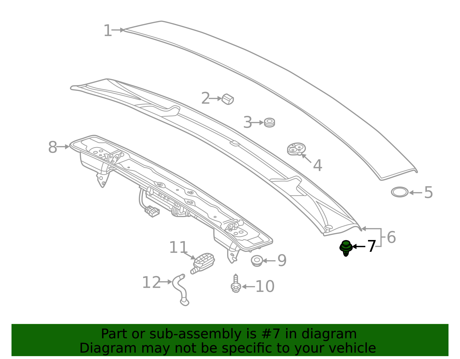 4M0-827-717 - Front Sill Plate Clip 2019-2025 Audi | Audi OEM Parts