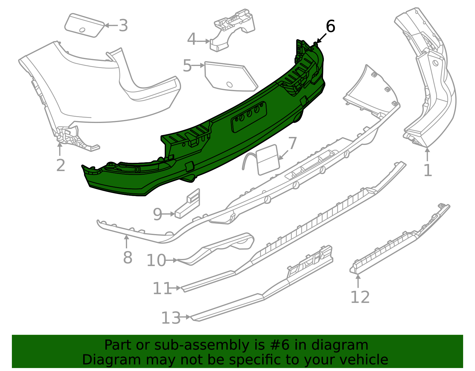 2024-2025 Porsche Cayenne Bumper Cover 9Y0-807-543-C-OK1 | Parts