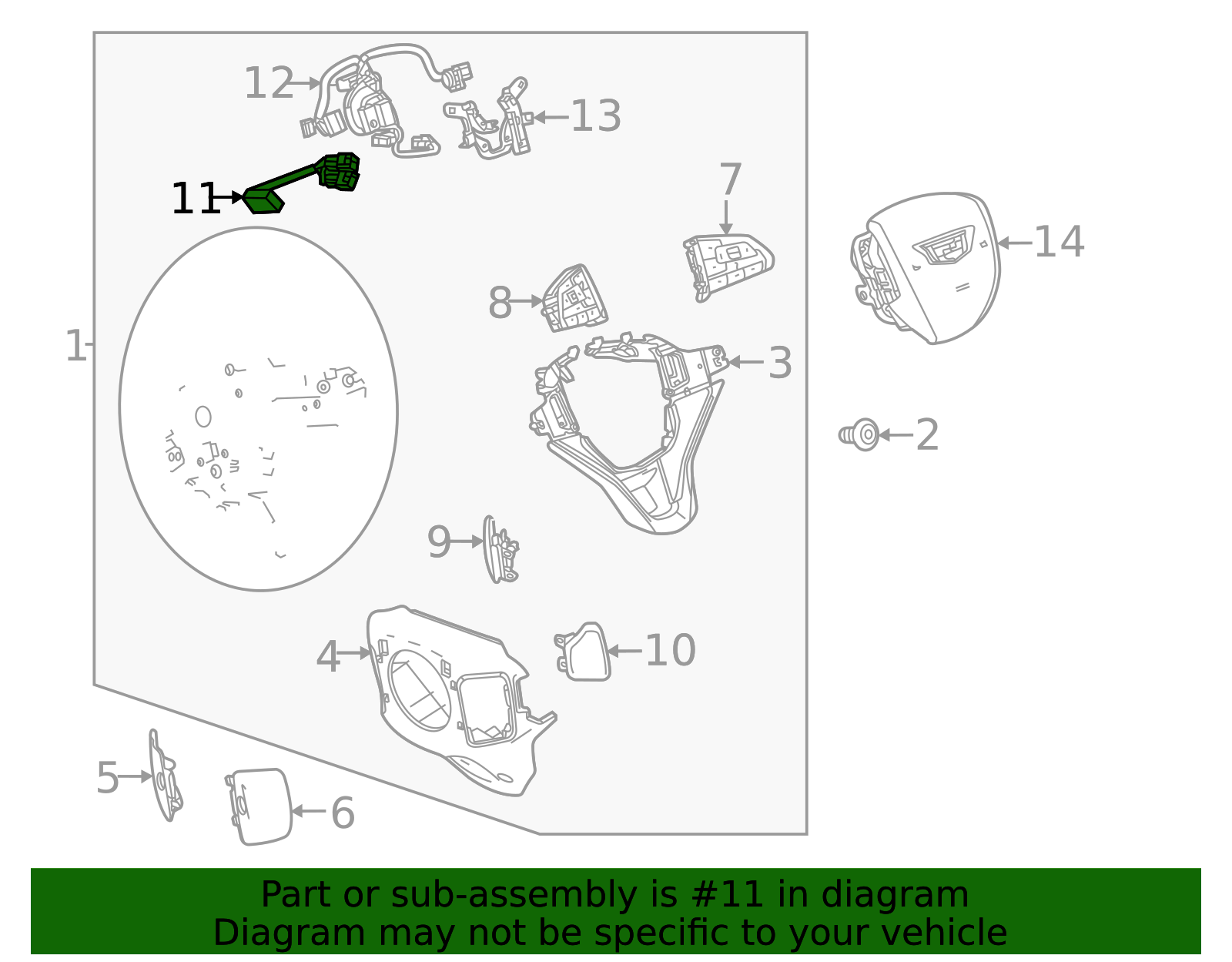 2021-2024 Cadillac Heated Steering Wheel Module 84874707 | Shop Matick ...