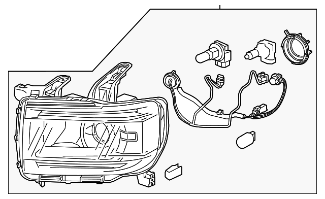 2015-2022 GMC Canyon Headlamp (Replaces Part Number 84370580) 84707374 ...
