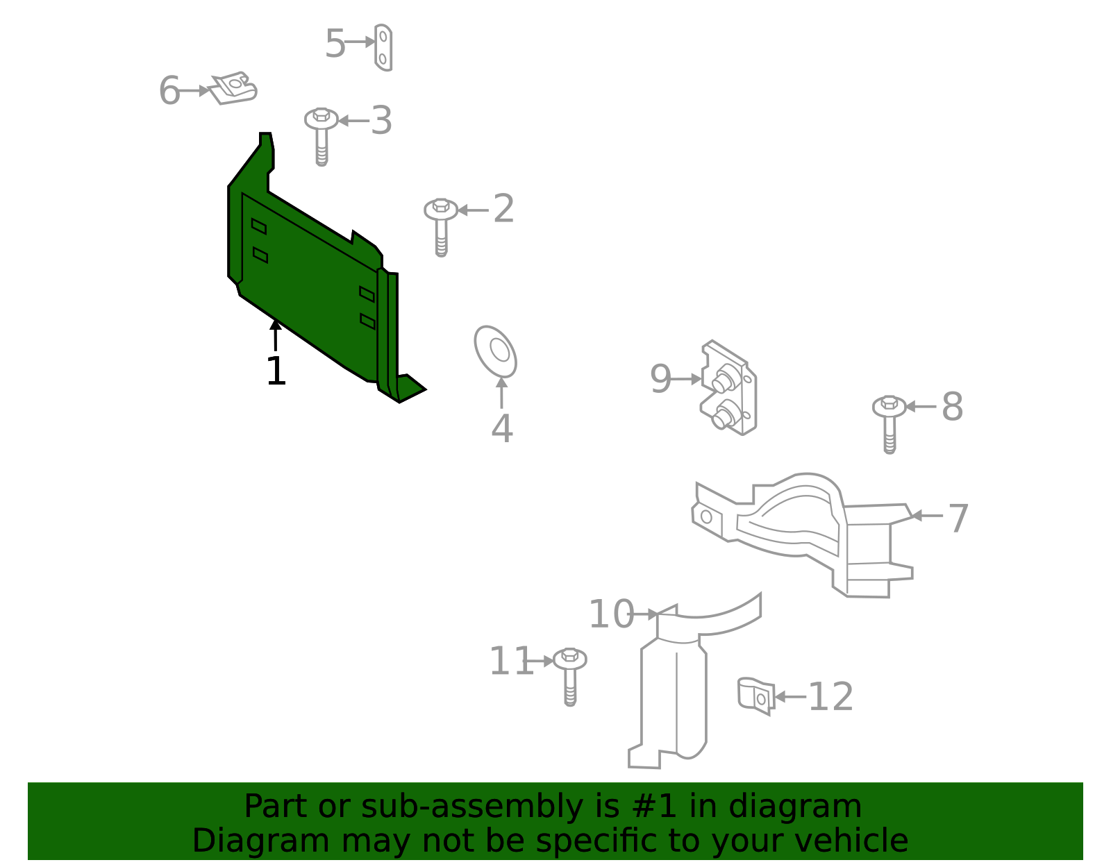 Genuine OEM Ford Part - Mount Plate LC3Z-17B985-A | Genuine OEM Ford ...