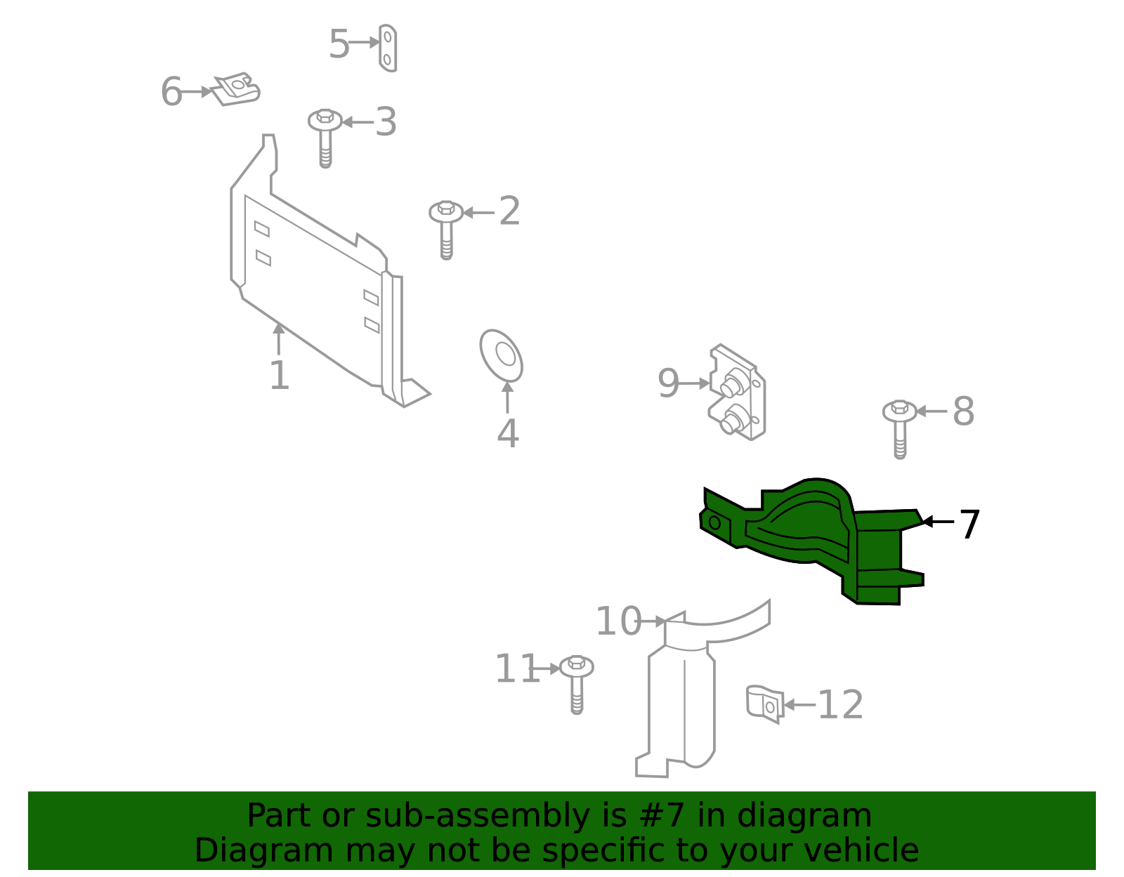 2020-2022 Ford F-250 Super Duty | Mount Bracket | HC3Z-17B837-CCP ...