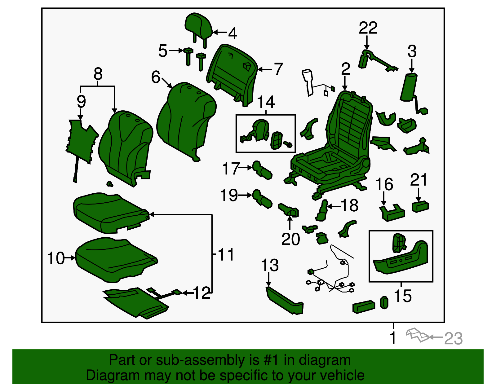 Genuine Toyota Seat Assembly part# 71200-06A40-E4 for 2007-2008 Toyota ...