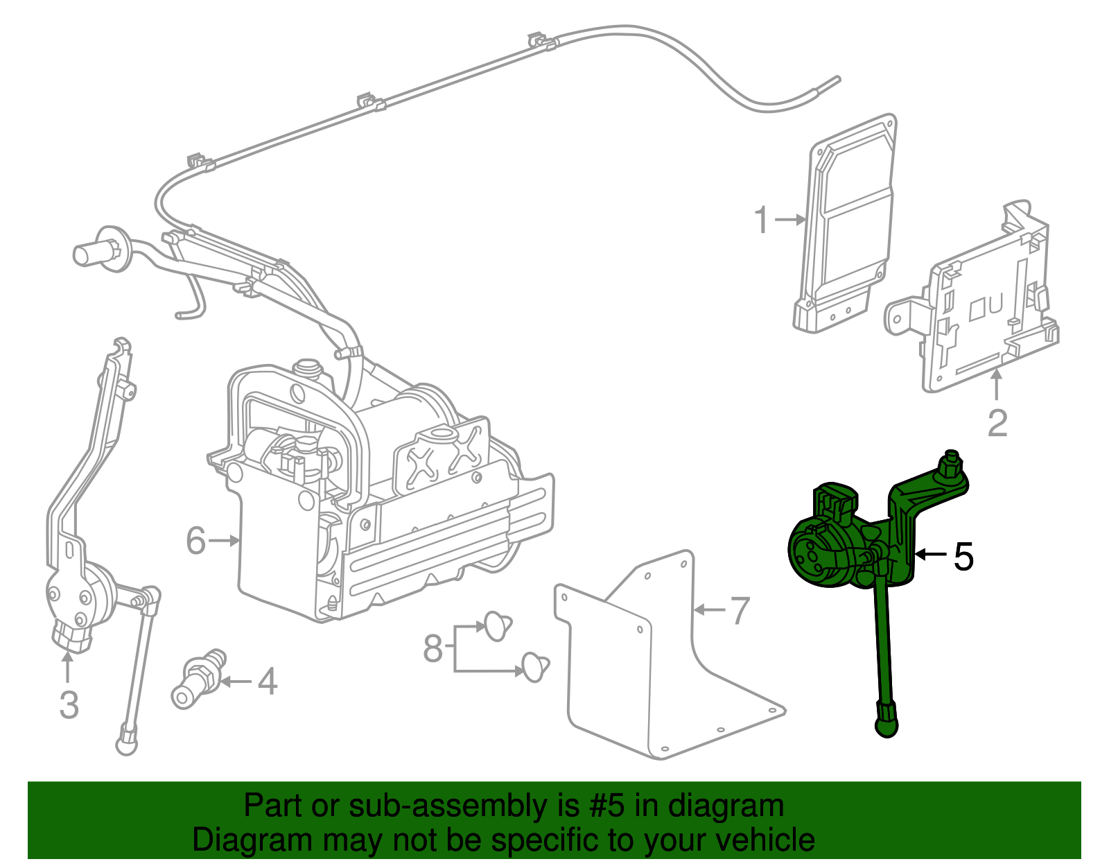 2013-2019 Cadillac XTS (Replaces 23180307) Rear Driver Side Active ...