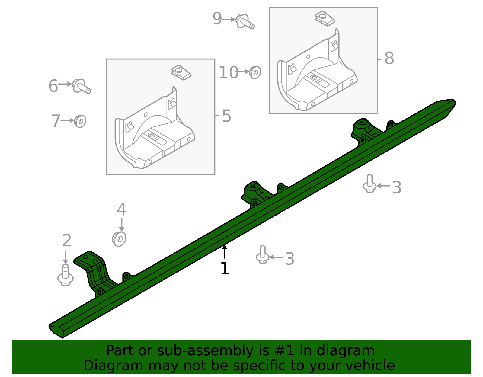2021-2025 Ford Bronco | Running Board | M2DZ-78102D08-BA | Walls' Ford ...