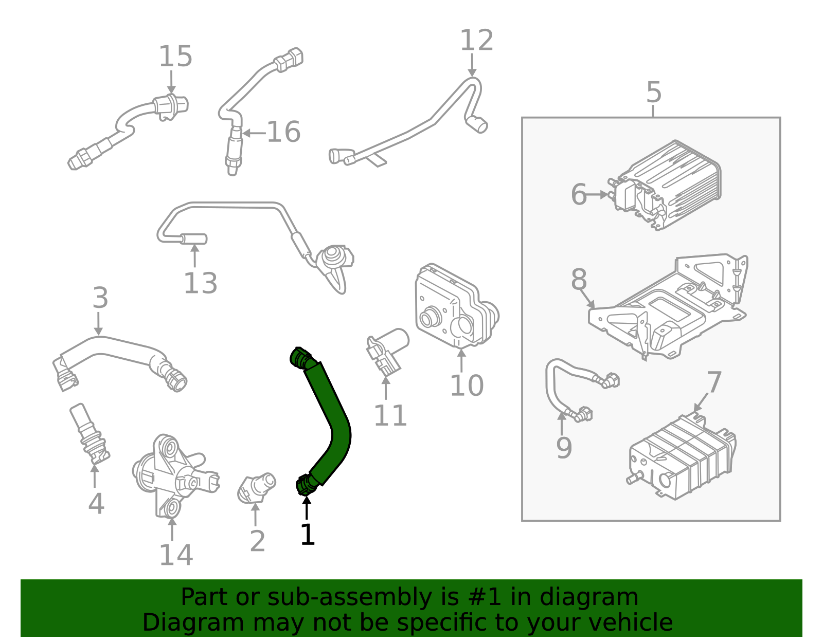 2020-2022 Ford | Crankcase Tube | LC3Z-6758-B | Walls' Ford Parts