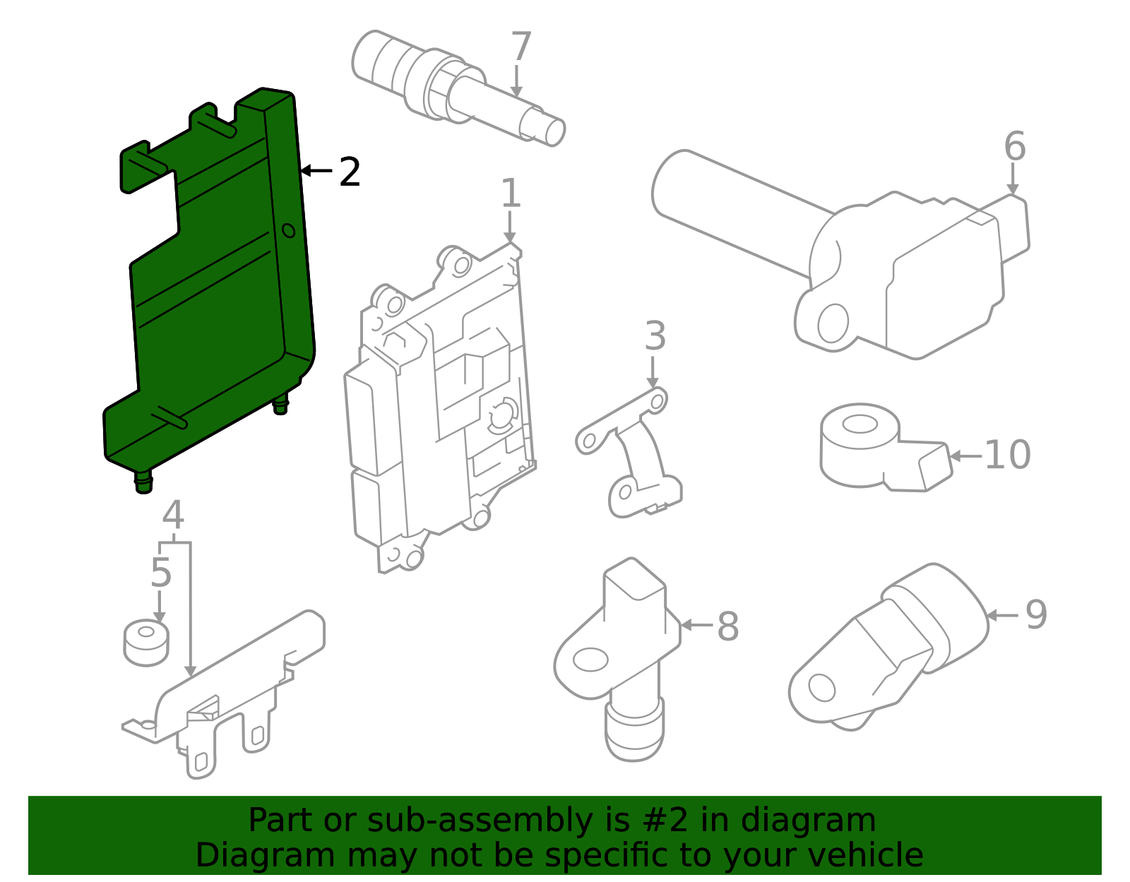 SU003-09514 - High-Quality Engine Control Module Bracket for 2022-2025 ...
