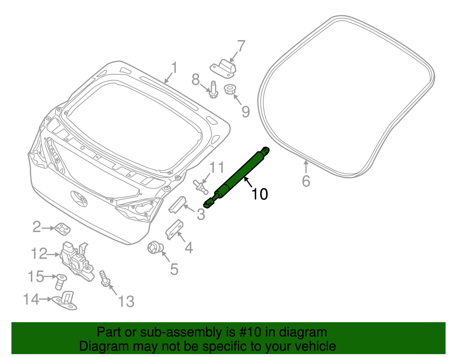 2017-2022 Hyundai Ioniq Support Cylinder 81771-G2000 | HyundaiParts.Online