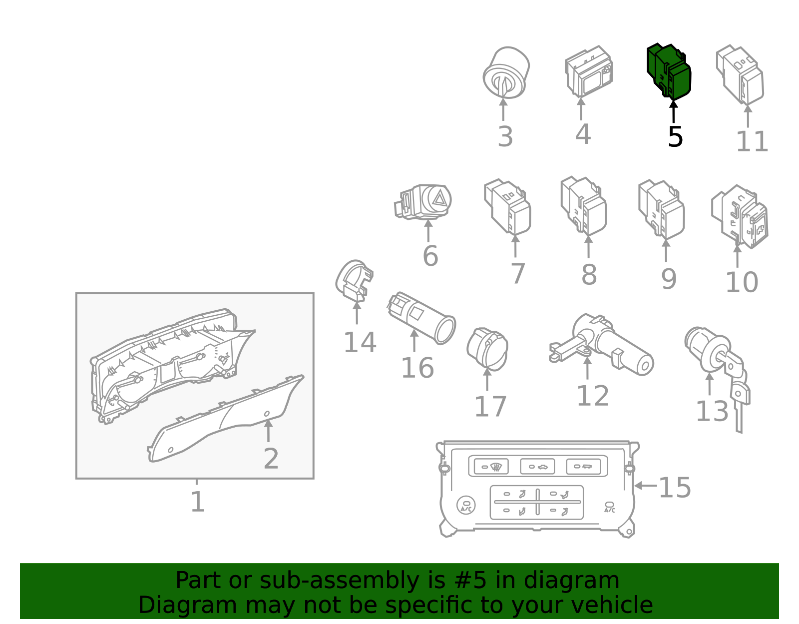 25145-1GR0A - High-Quality Stability Control Switch for AutoNation Parts