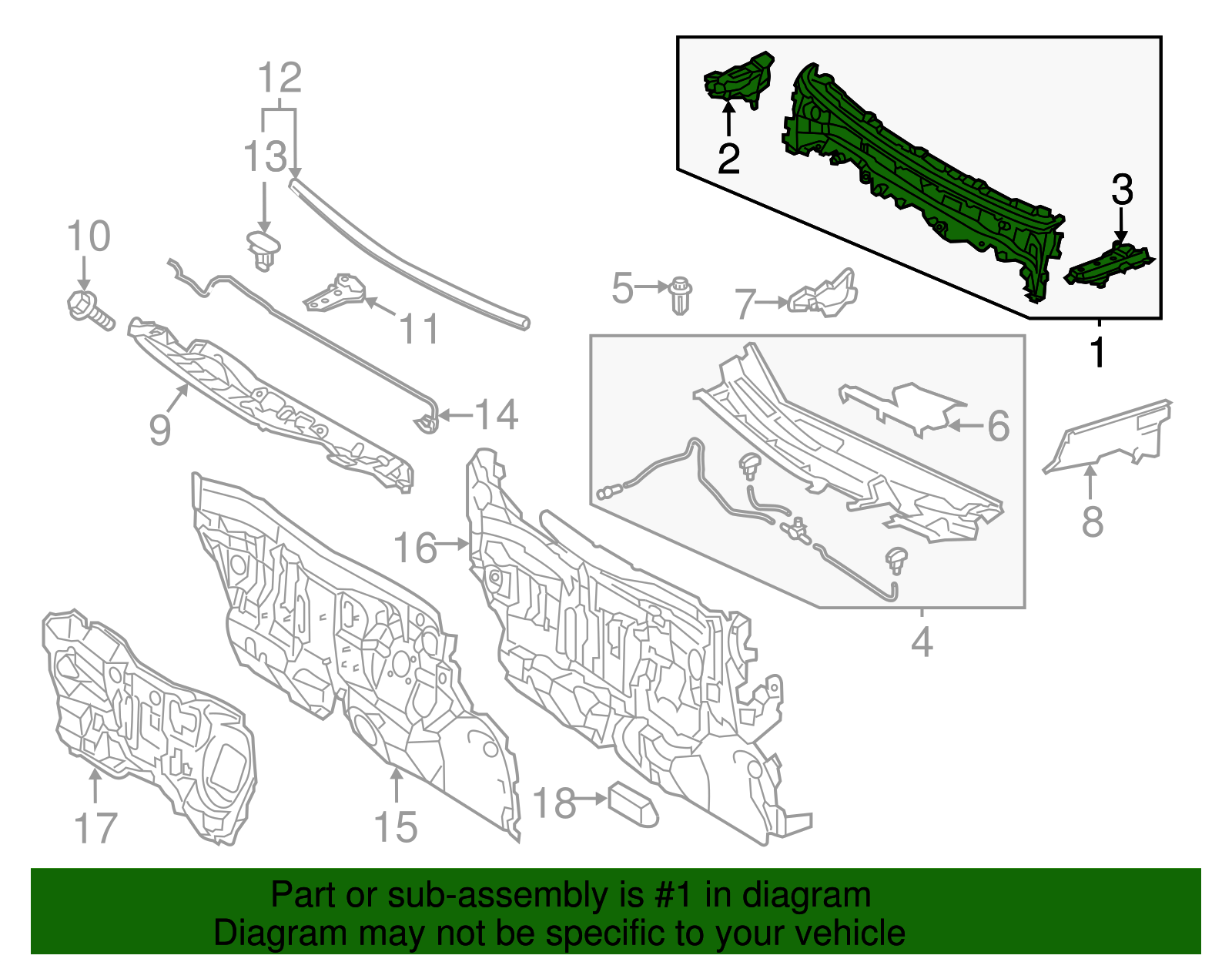 2018-2019 Toyota Prius C Front Panel 55700-52420 | Toyota San Diego Parts