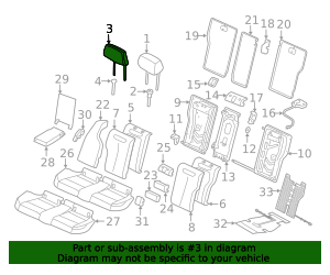52-20-7-291-145 - Headrest, Center - 2012-2019 BMW | BMW Parts Exchange