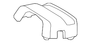 Hyundai - 84850-0A600-HZ - Upper Column Cover - 2008-2010 Hyundai ...