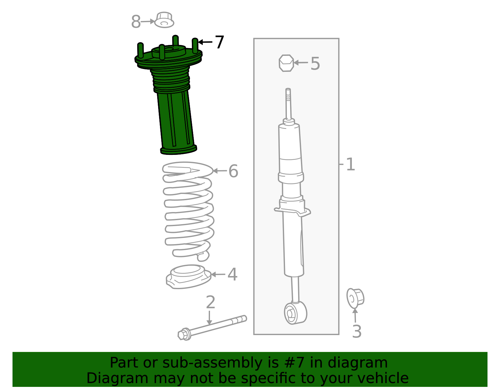 48609-AK020 - Strut Mount Longo Toyota Parts