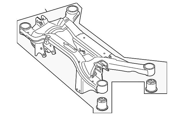 2006-2007 Volkswagen Passat Cross-Member 3C0-505-235-S | vwpartscenter