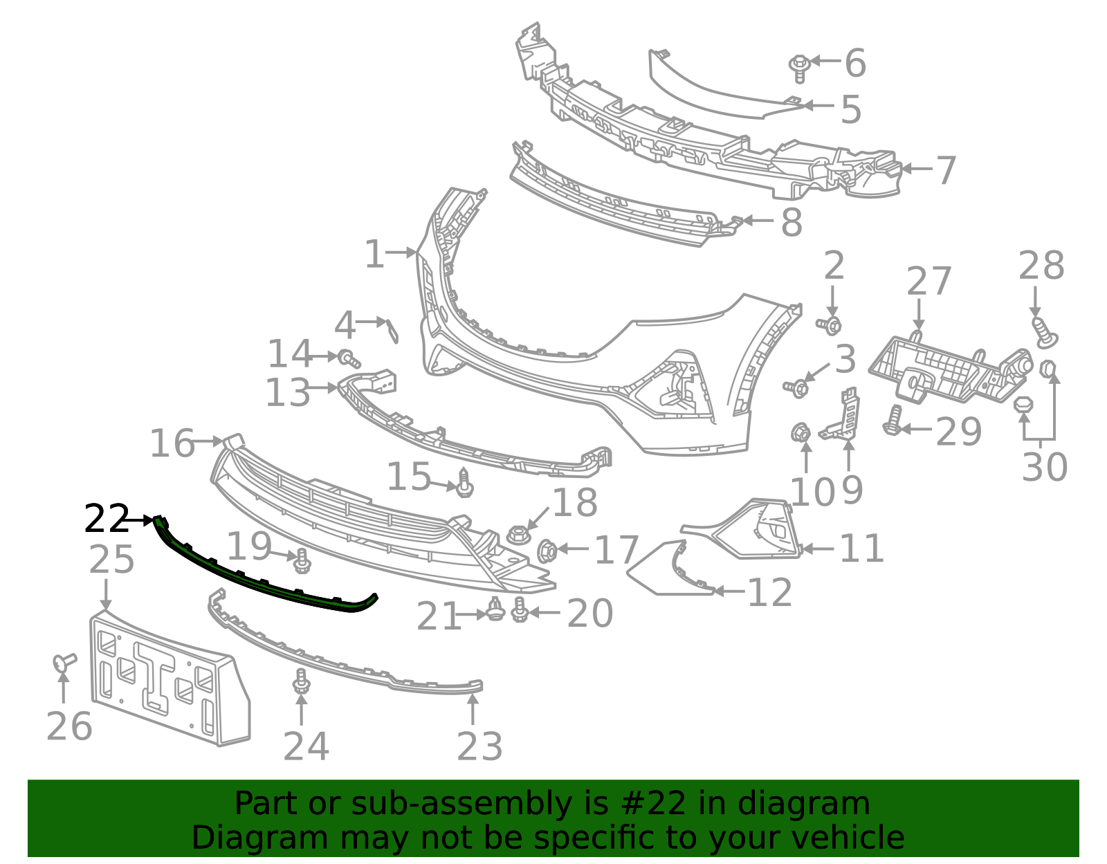 42790114 - 2022-2023 Buick Encore GX - Front Bumper Fascia Lower ...