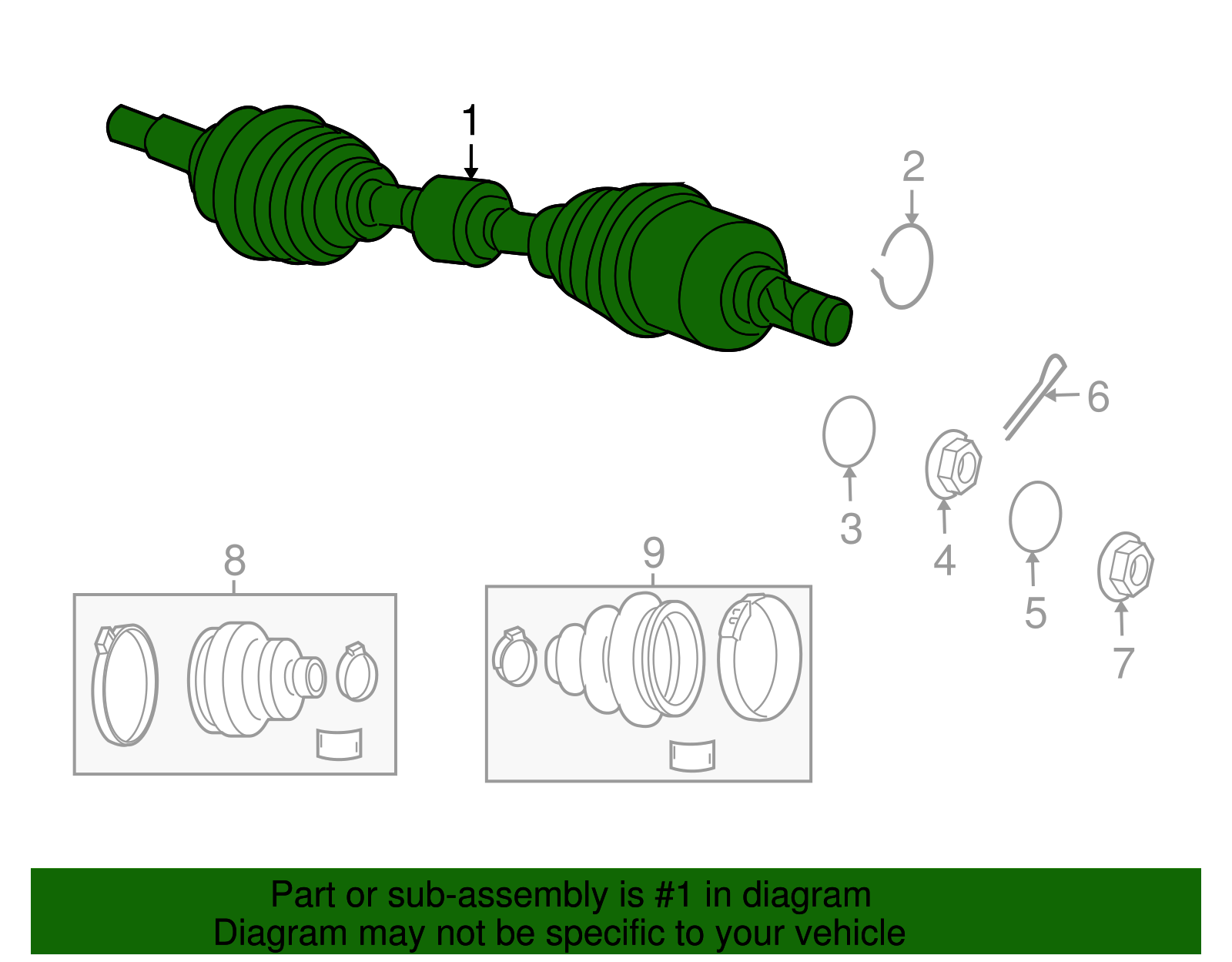 2013-2017 Jeep Shaft 52123871AB | Mopar Parts Canada