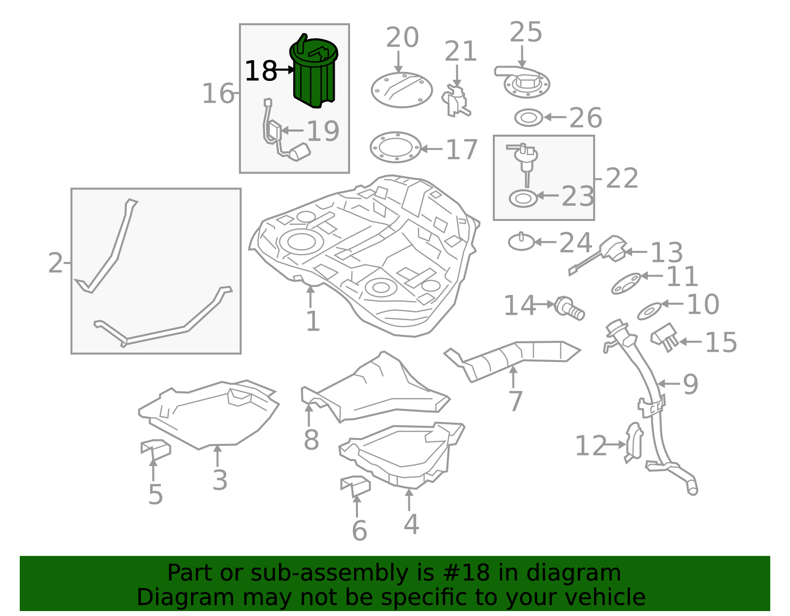 2008-2011 Subaru Impreza Fuel Pump 42022AG200 | Subaru Parts Store