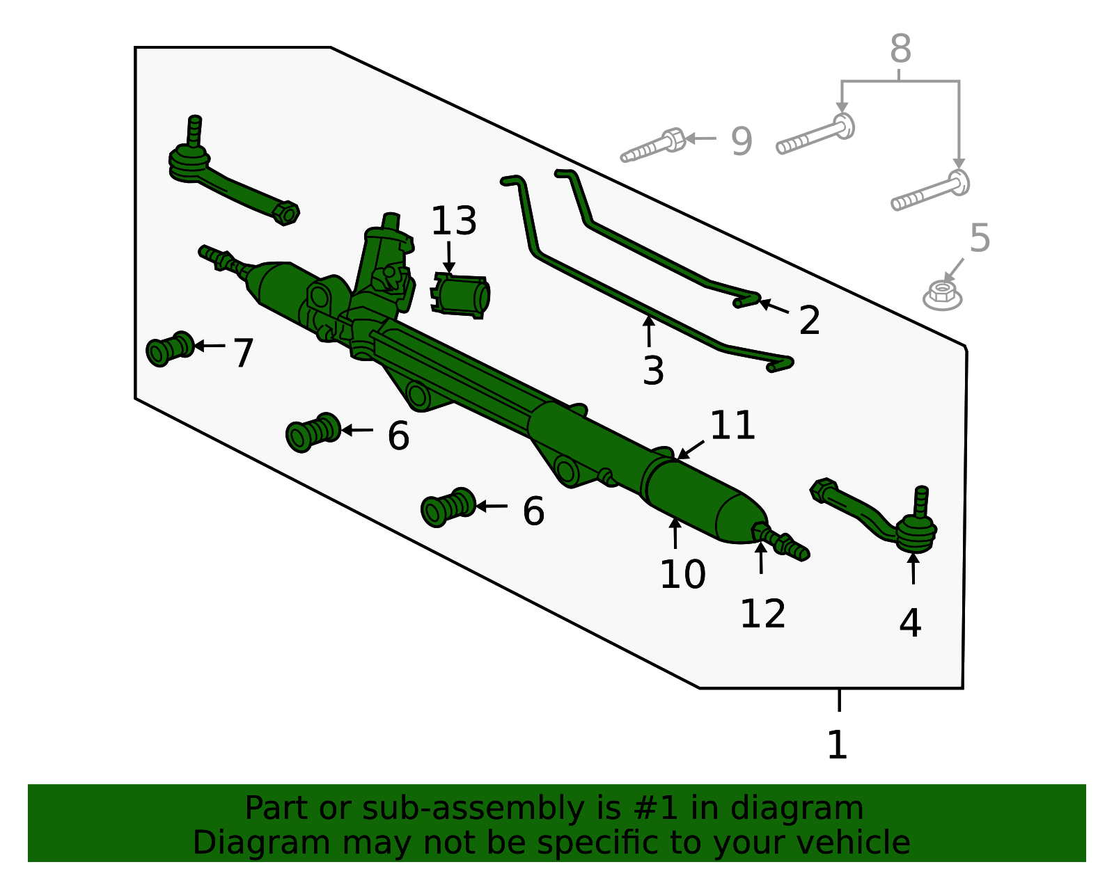 2010-2019 Jaguar Rack And Pinion Assembly C2D2613 | JaguarParts.com