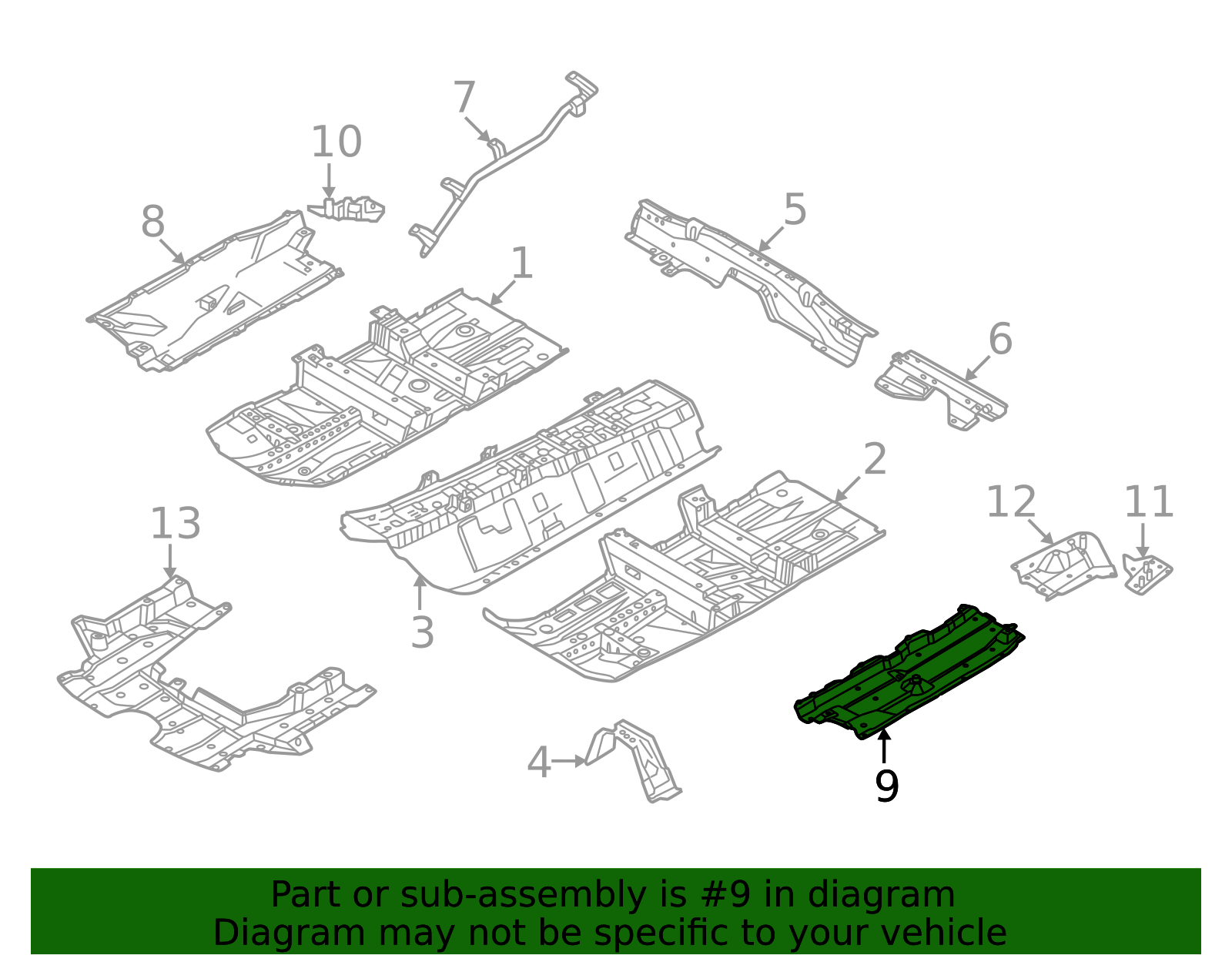 2023-2025 Nissan Rogue Under Cover 74815-6RA5A | Nissan Parts Central