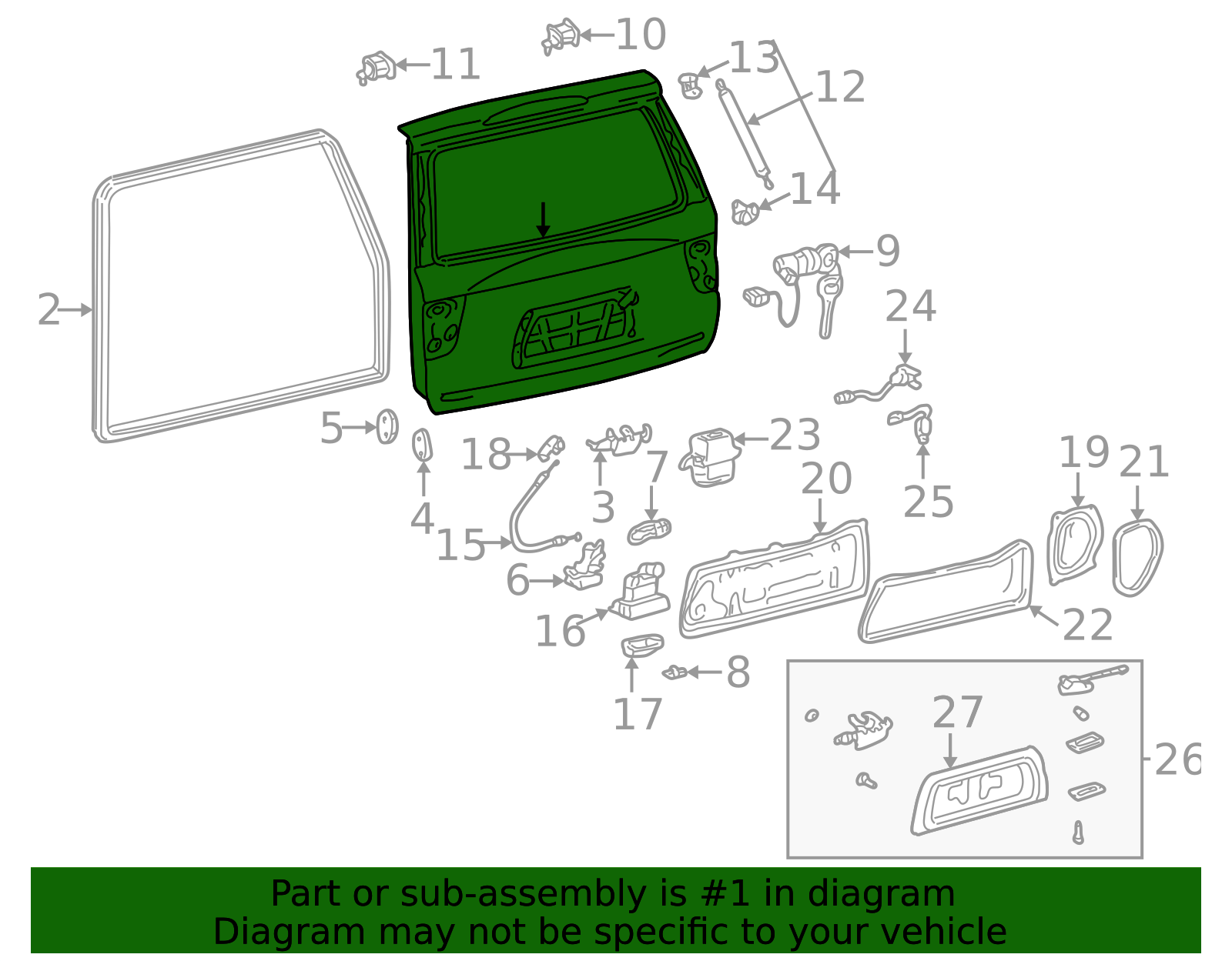 Lift Gate 67005-0C071 | Toyota Parts Center
