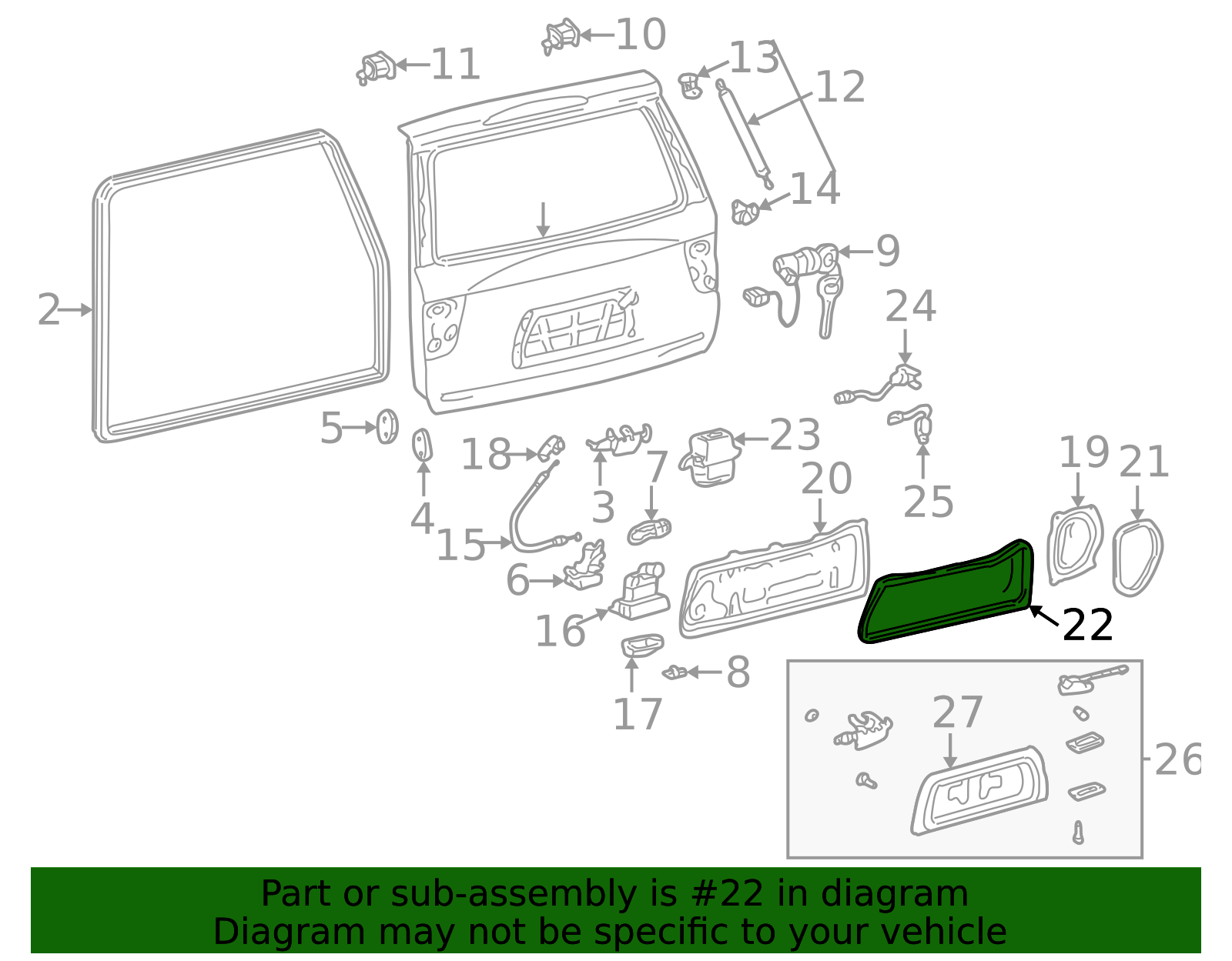 2001-2007 Toyota Sequoia Access Cover Seal 67894-0C020 | MotorMotor