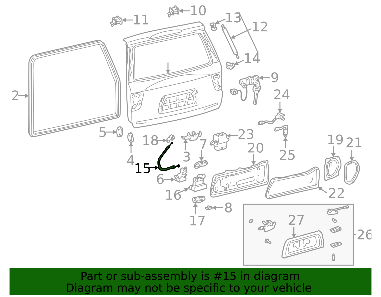 64680-0C010 - Liftgate Latch 2001-2007 Toyota Sequoia | Norm Reeves ...