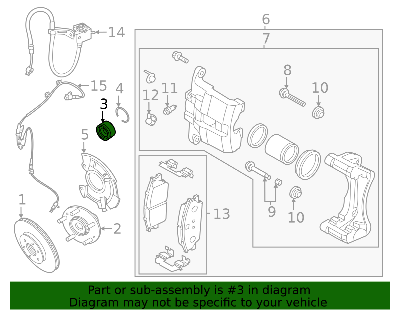 2020-2025 Hyundai Venue Front Wheel Bearing 51720-K3000 | OEM Parts Quick