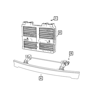 2022-2023 Jeep Active Shutter Grille 68425775AD | Mopar.com National eStore