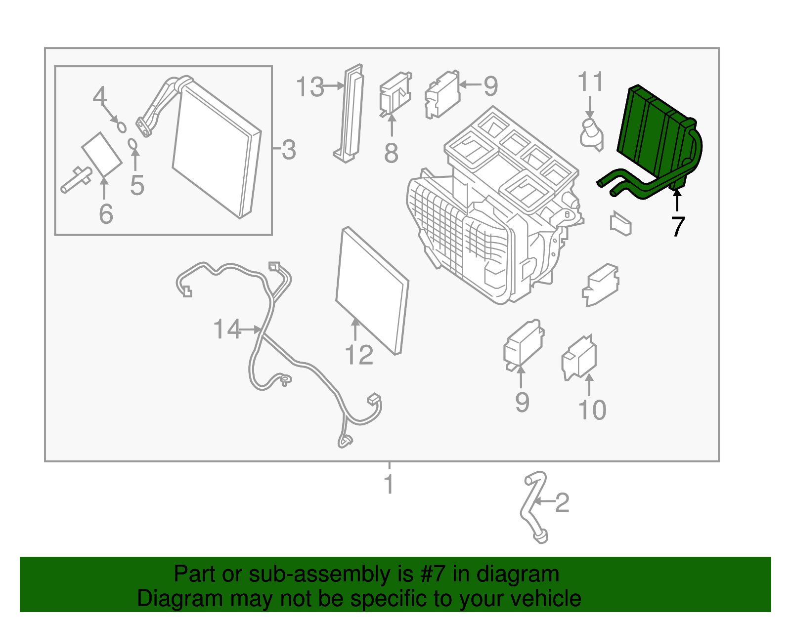 2013-2020 Nissan Pathfinder Heater Core 27140-3JC1B | Nissan Parts Central