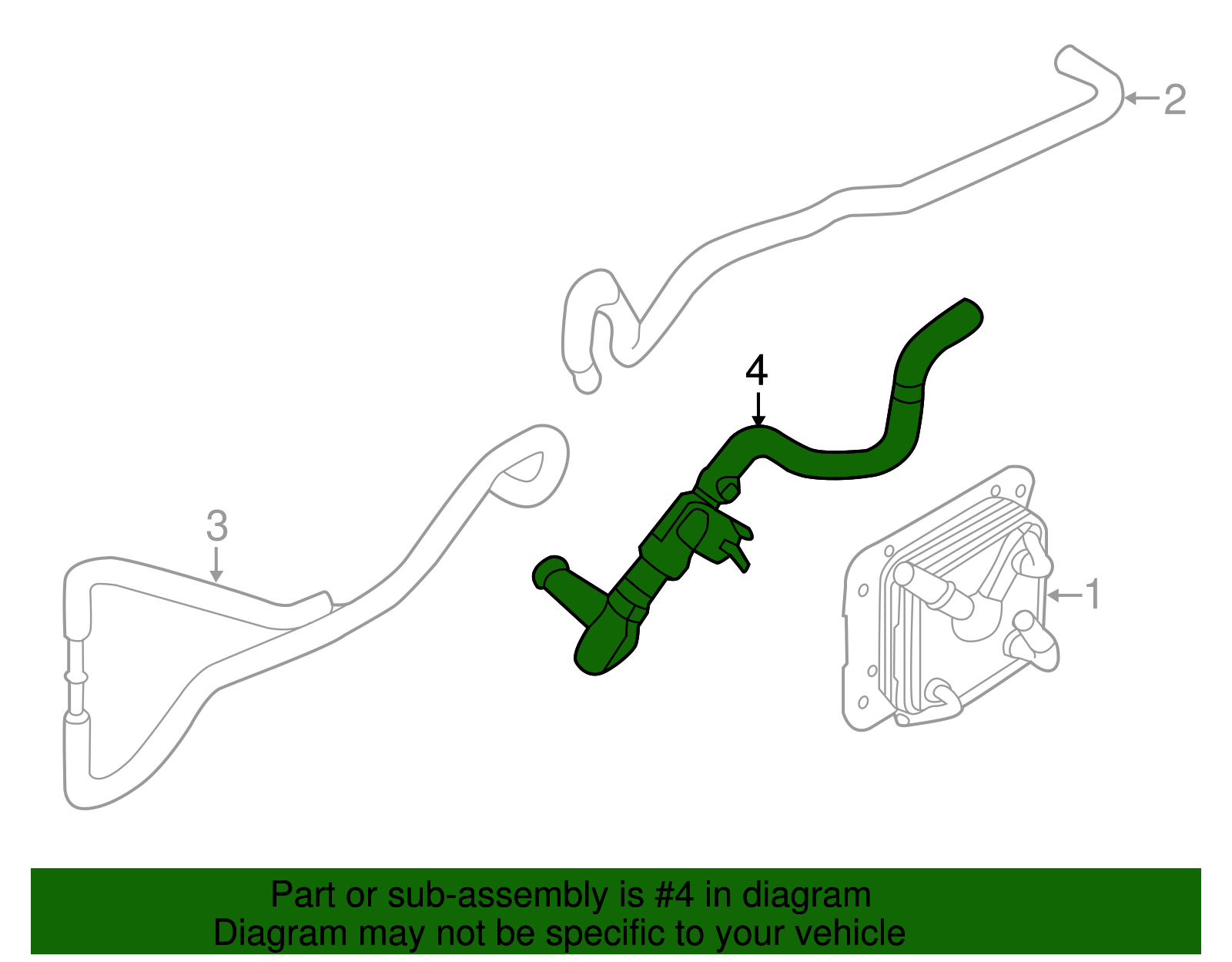 2015-2021 Nissan Rogue Engine Coolant Hose 21200-5HA0A | Bill Kay ...