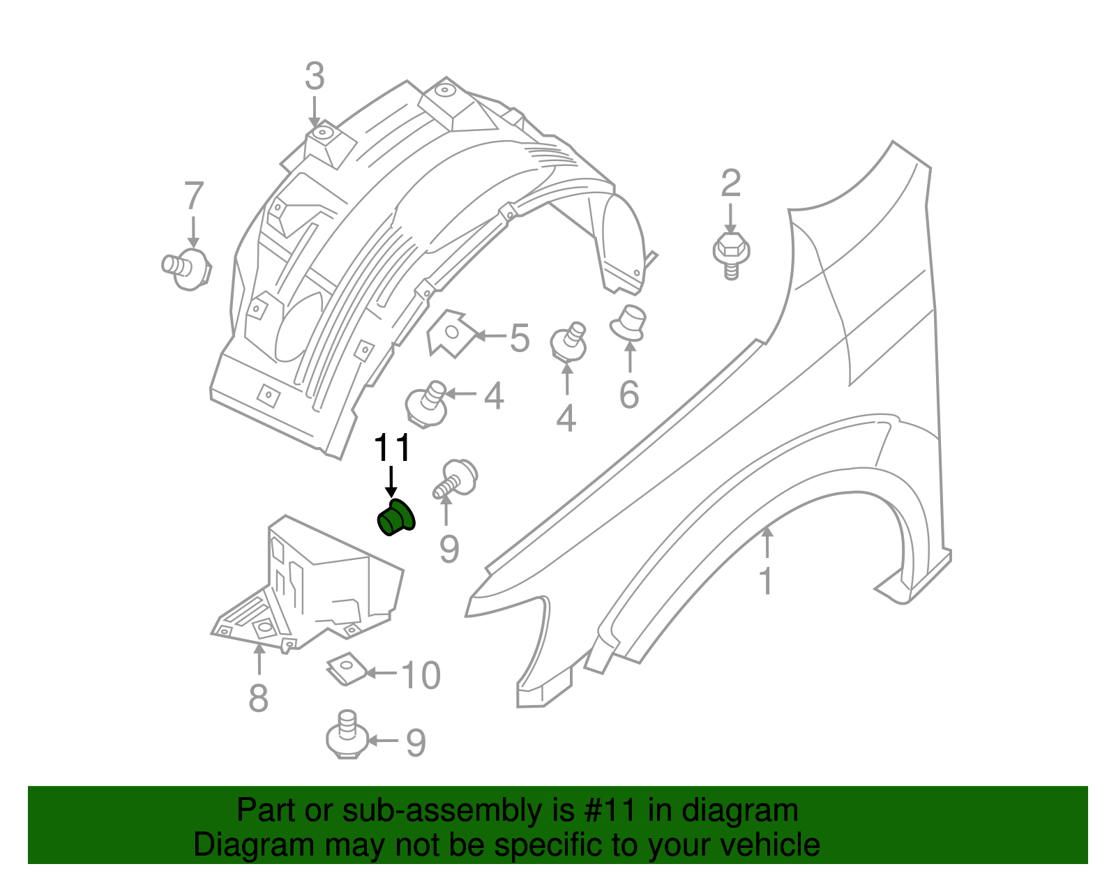 01281-00801 | Nissan Grommet-Screw - Genuine OEM | 0128100801 | Nissan ...
