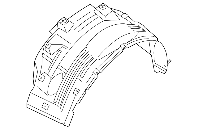 2012-2021 Nissan Fender Liner 63830-1PA0A | Dutro Nissan Parts