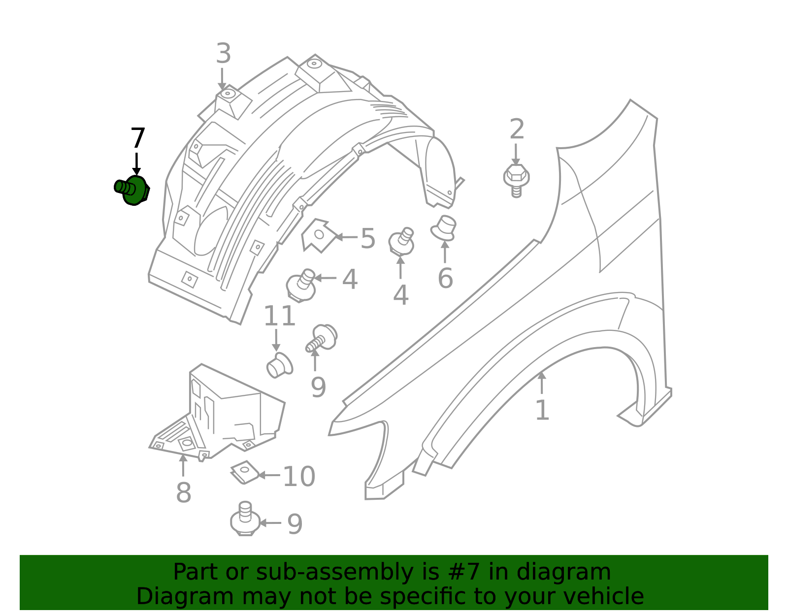 01553-05323 | Nissan Clip - Genuine OEM | 0155305323 | Nissan Parts USA