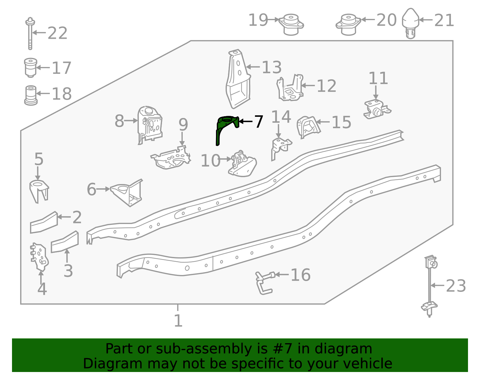 51705-0C040 - 2014-2017 Toyota Tundra - Cab Mount Bracket | Discount ...