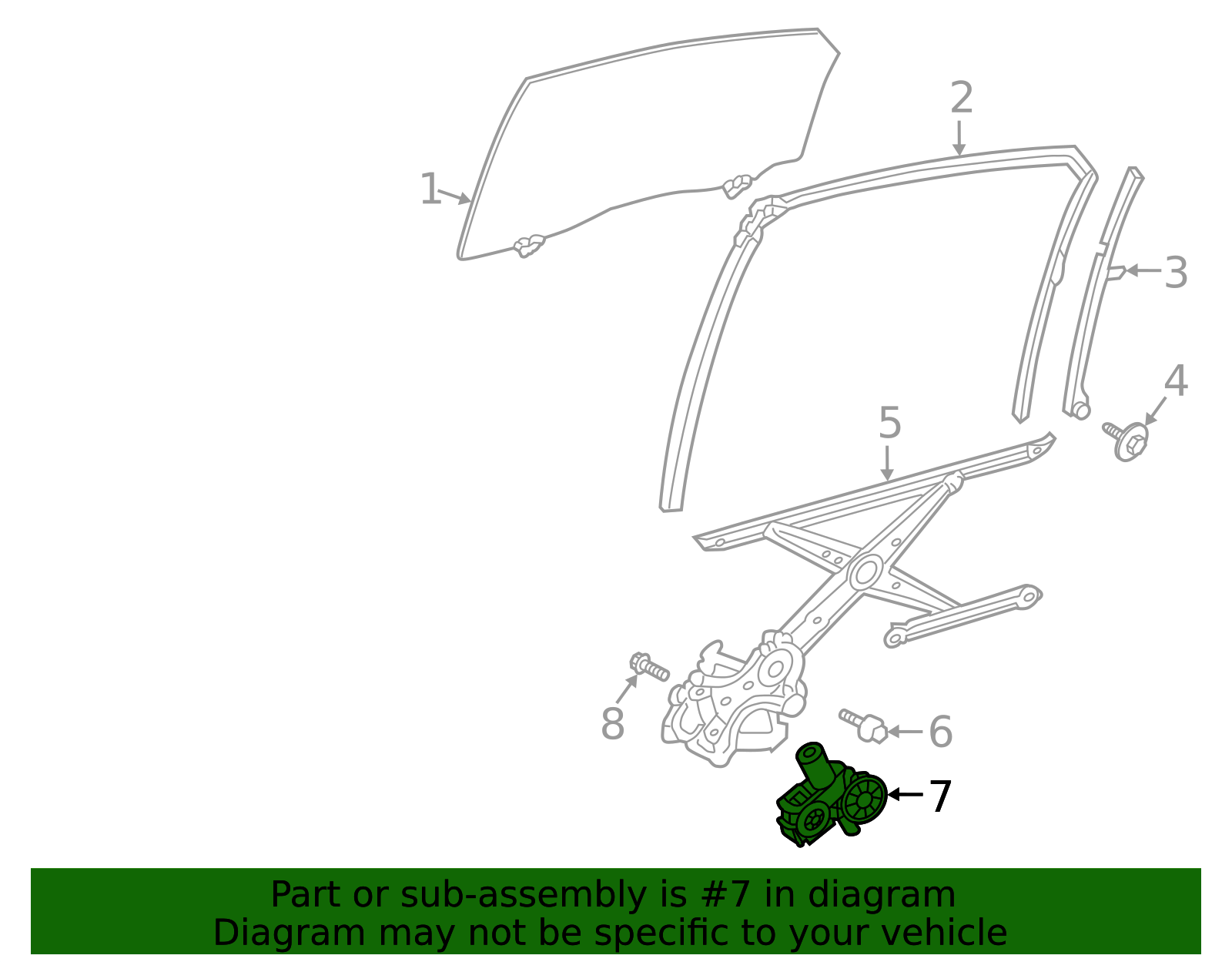2019-2021 Toyota Avalon Window Motor 85720-33360 | Toyota Parts Center