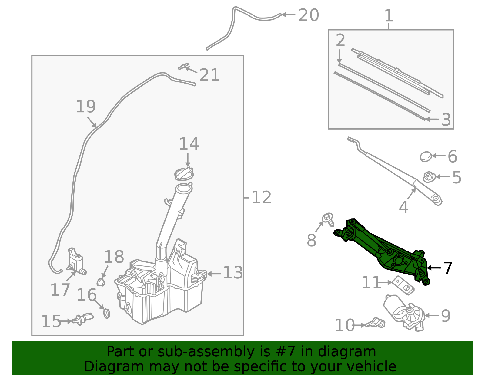 98120-CW000 - High-Quality Windshield Wiper Linkage for 2022-2025 ...