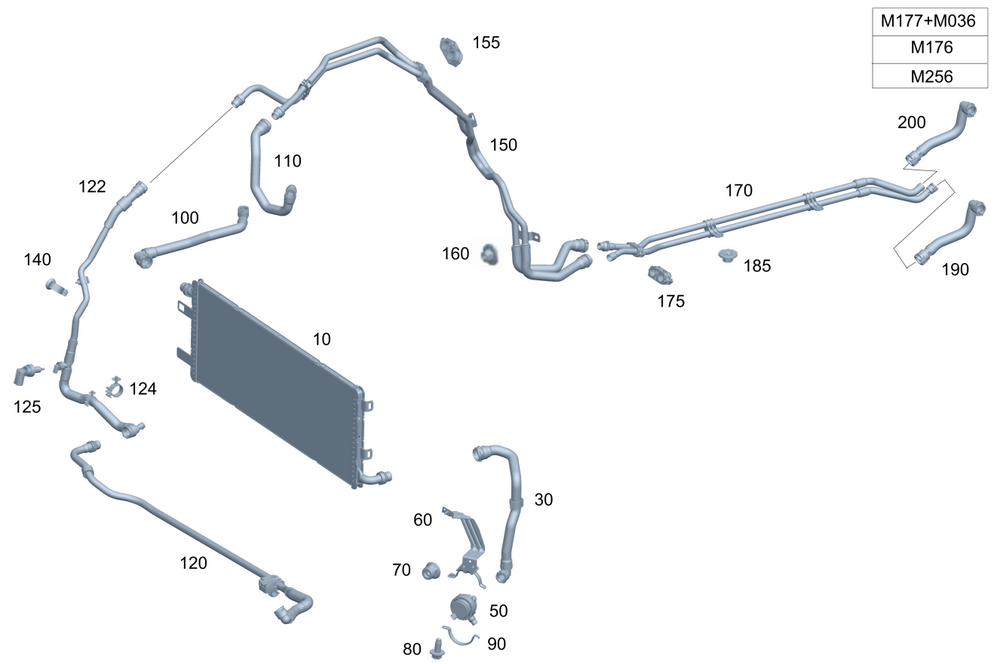 167-501-04-03 - Coolant Line 2020-2026 Mercedes-Benz | Mercedes-Benz ...