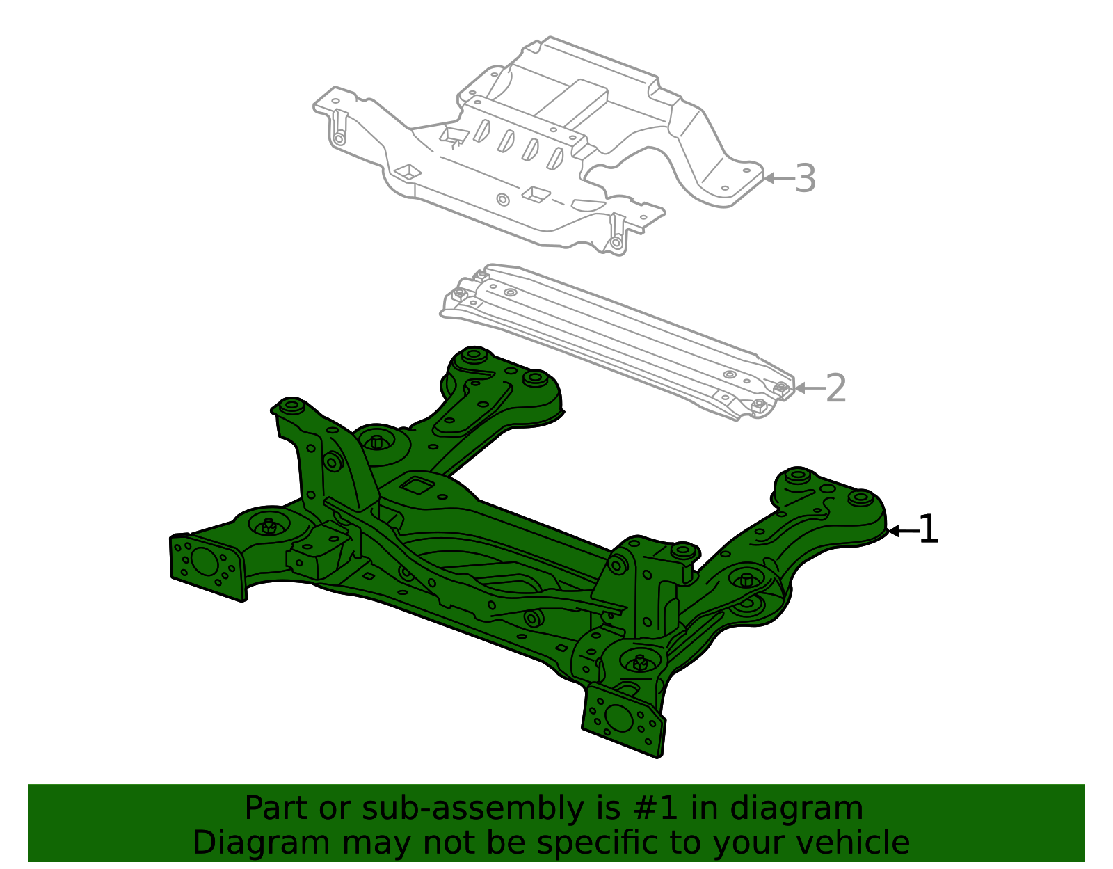 1EA-199-315-J - 2021-2023 Volkswagen ID.4 - Cross-Member | World VW Parts