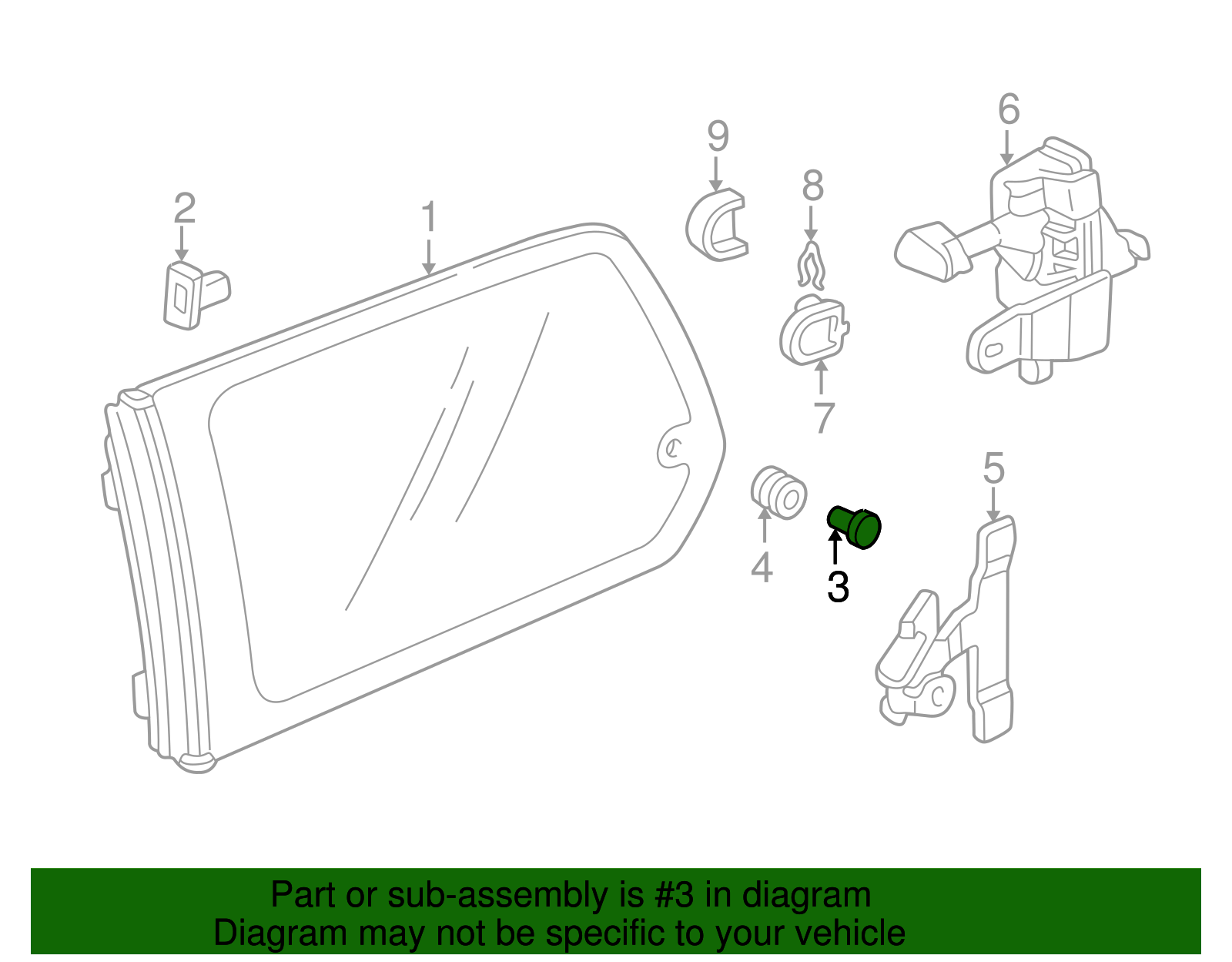 73141-SYJ-H01 - 1999-2002 Honda Odyssey - Pin Quarter Lock | All ...