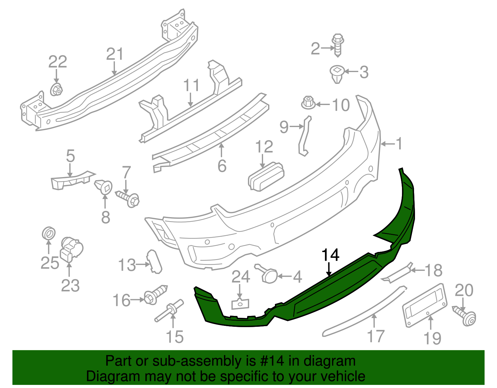 2011-2016 Mini Cooper Countryman | Spoiler | 51-12-9-804-578 | BMW OEM ...