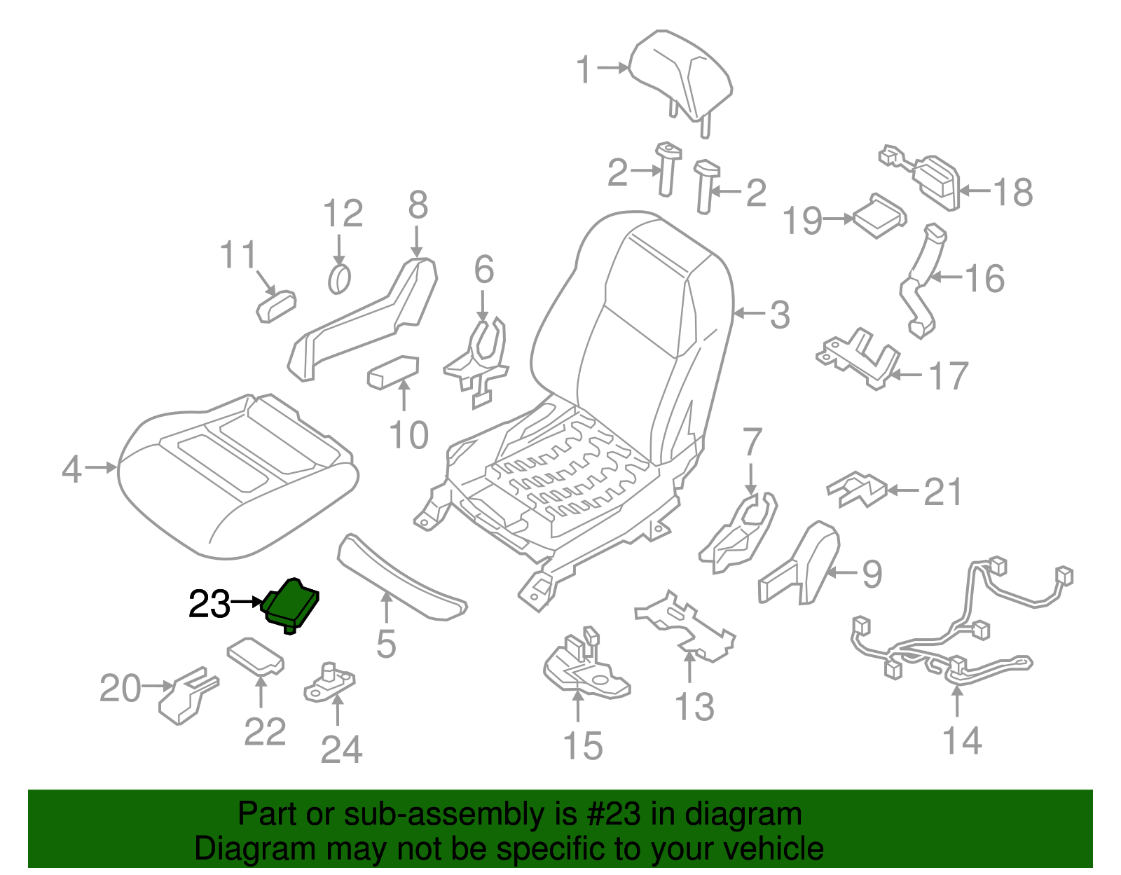 2016-2018 Nissan Maxima Occupant Module 98856-4RB0A | Nissan Parts Plus