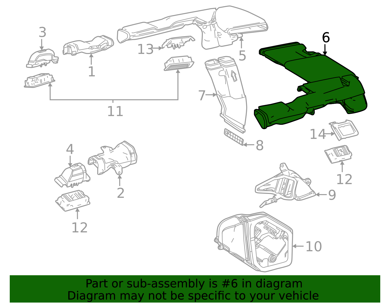 88566-60560 - 2022-2024 Lexus LX600 - Rear Duct | My L Parts