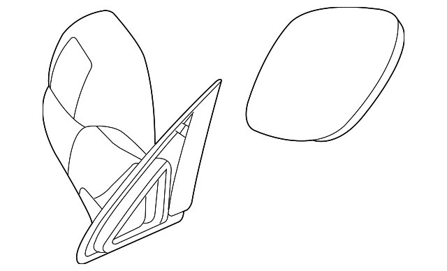 2010-2012 Mopar Mirror 68060202AF | Mopar Parts Canada