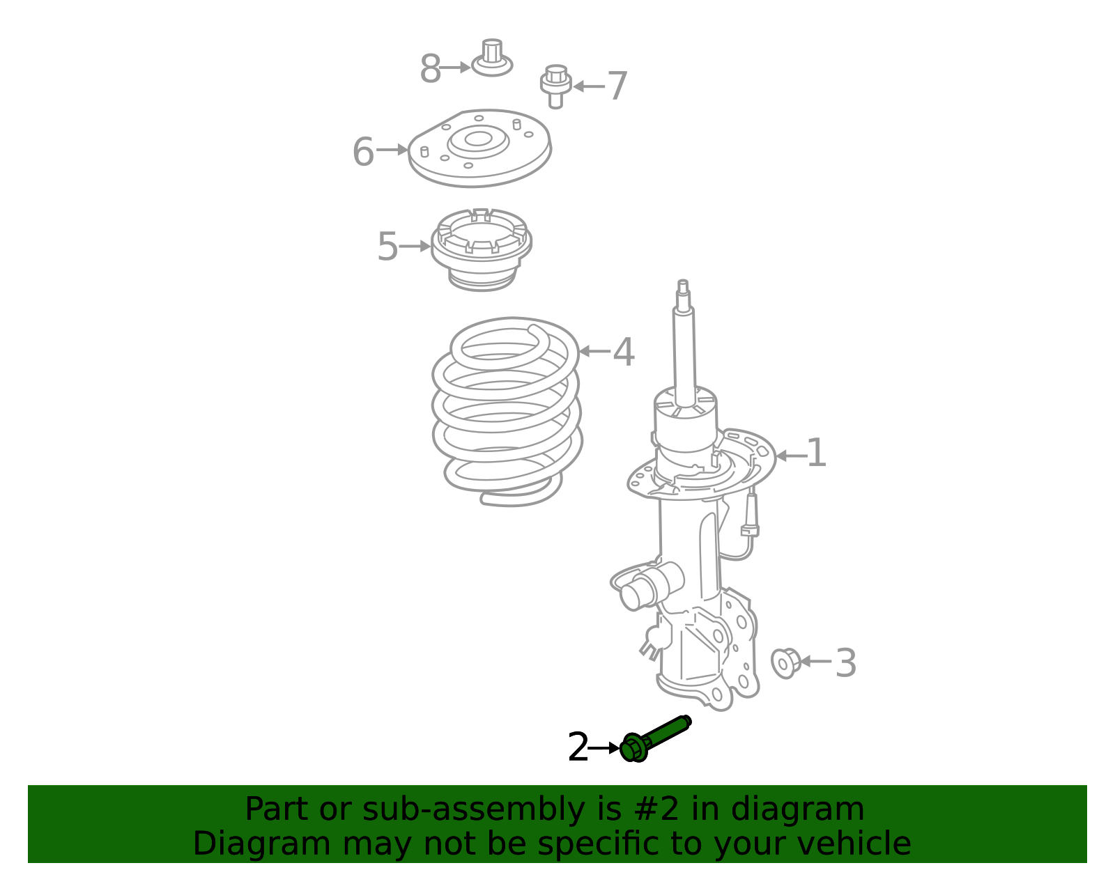 W715932-S439 - Strut Lower Bolt 2013-2025 Ford | Ford Parts Center