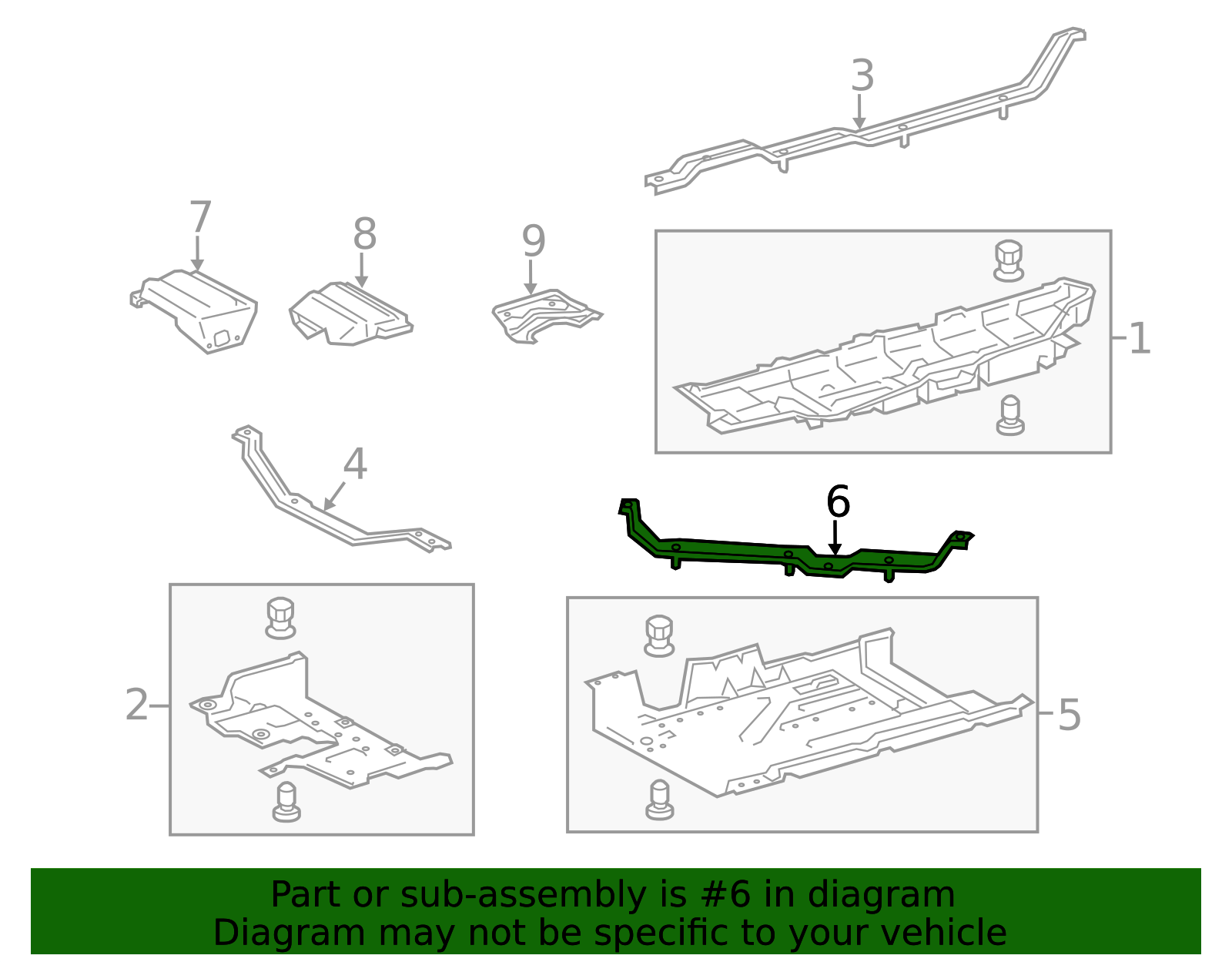2016-2019 Toyota Highlander Retaining Bracket 58738-0E010 | MotorMotor