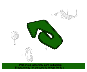 2010-2013 Land Rover 2010-2013 Land Rover - Serpentine Belt LR190101 ...